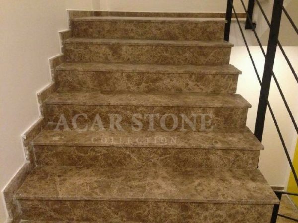 Emperador Mermer Merdiven Basamak - ACAR STONE